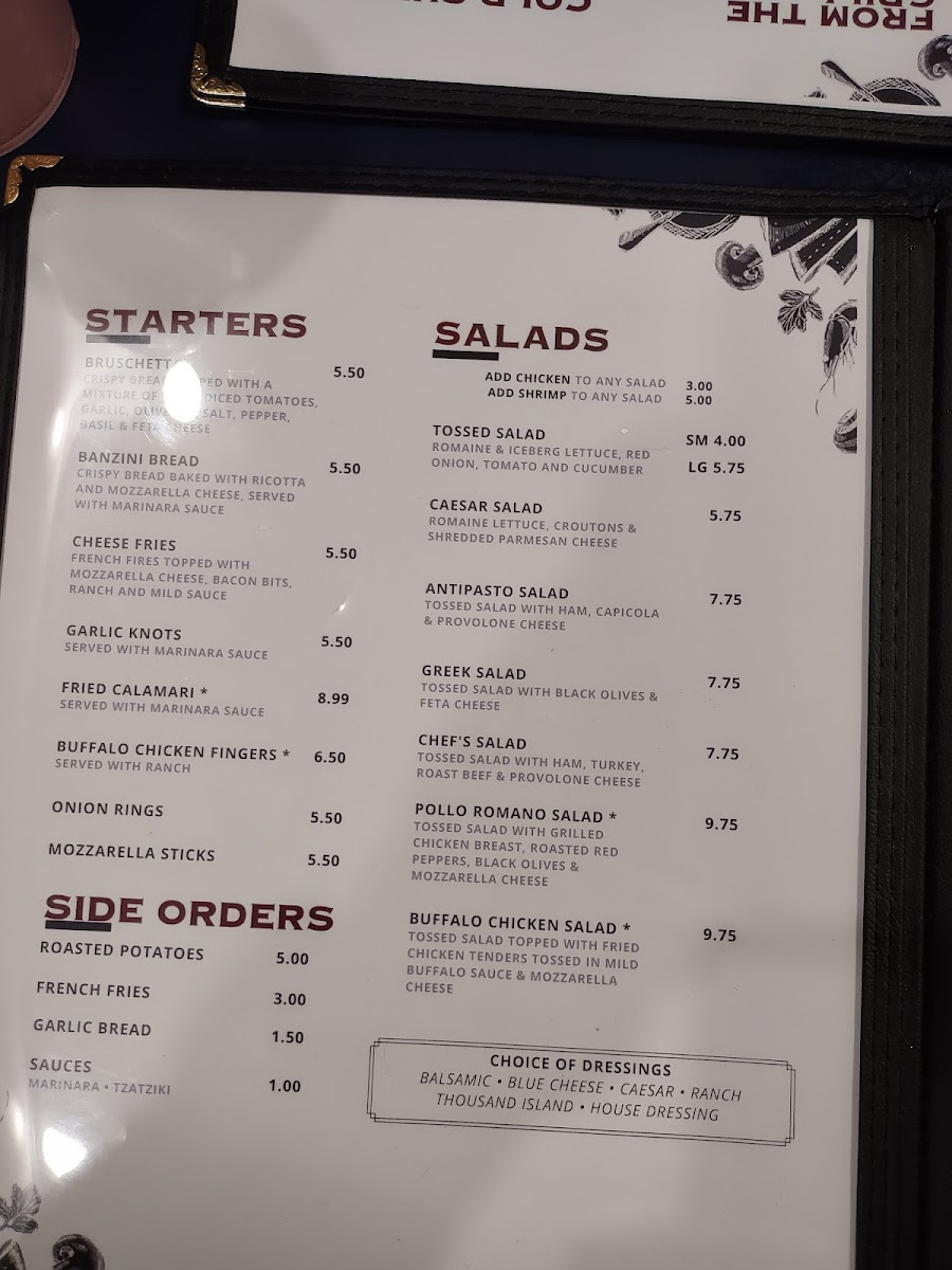 Tulio's Pizzeria & Restaurant Menu | Delicious Italian & American Dishes