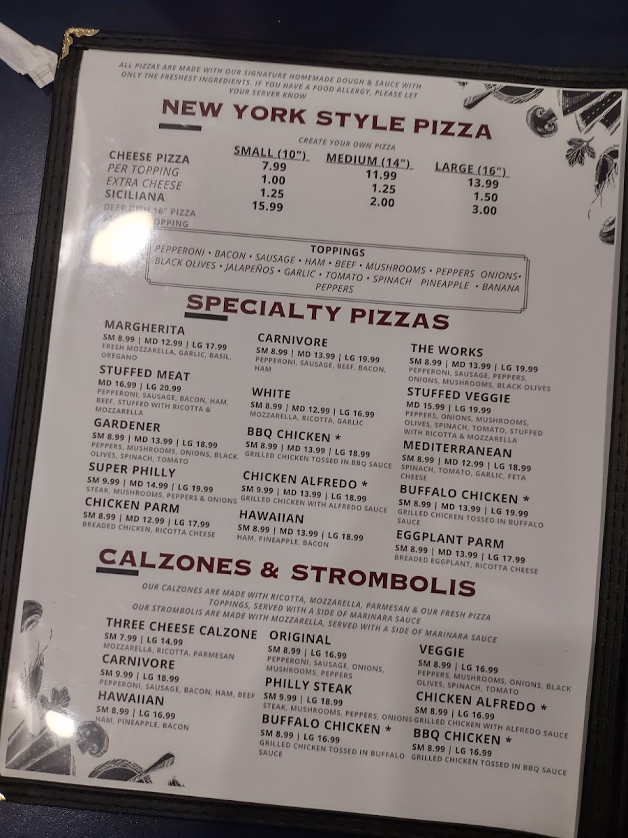 Tulio's Pizzeria & Restaurant Menu | Delicious Italian & American Dishes